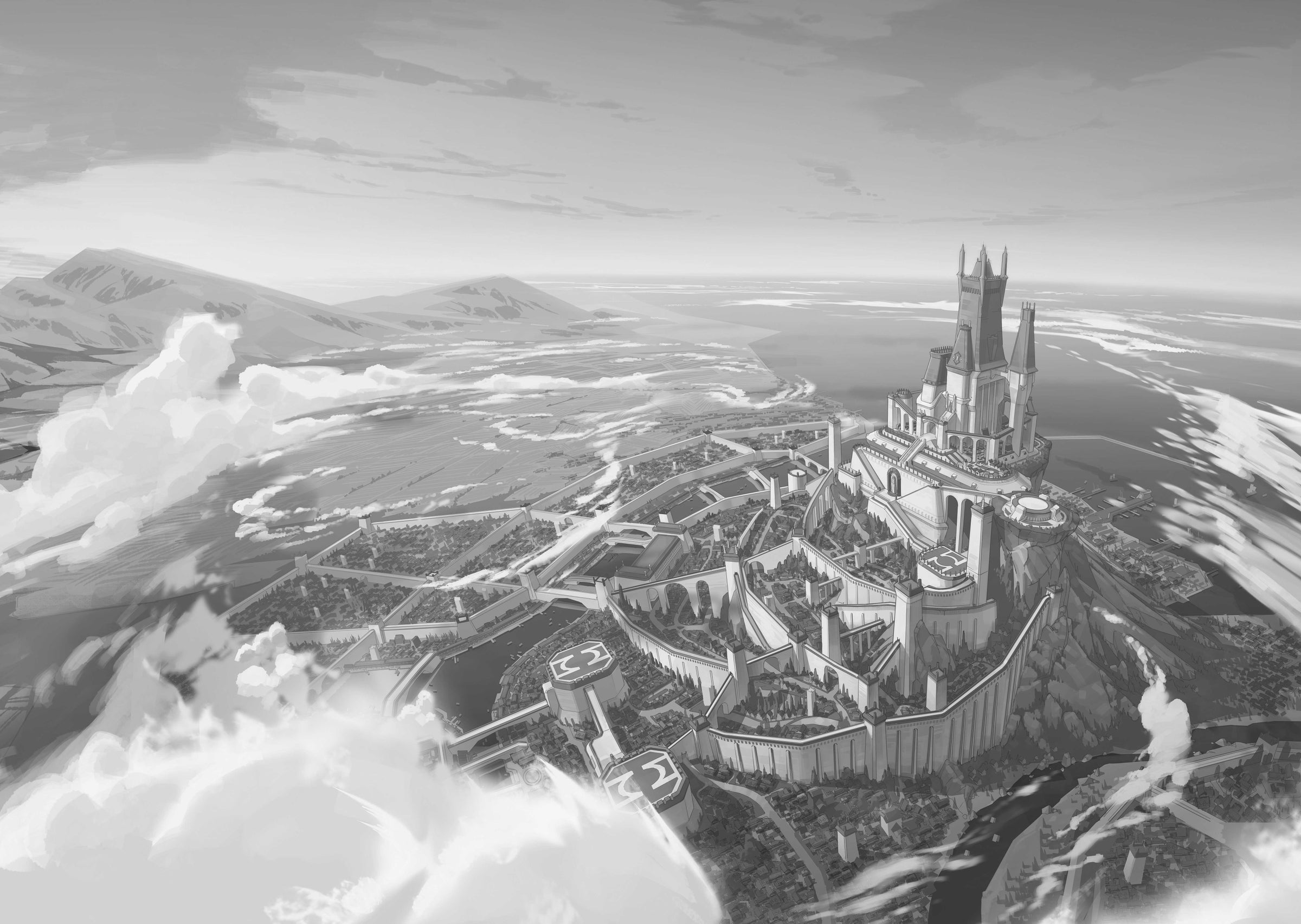 how to draw background concept art